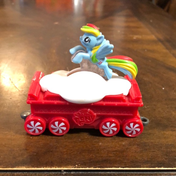 Hasbro | Toys | My Little Pony Red And White Train Car With Colorful ...